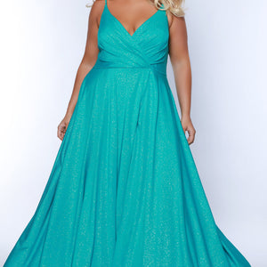 Curvy Plus Size Aline Prom Dress - Sydney's Closet SC7375