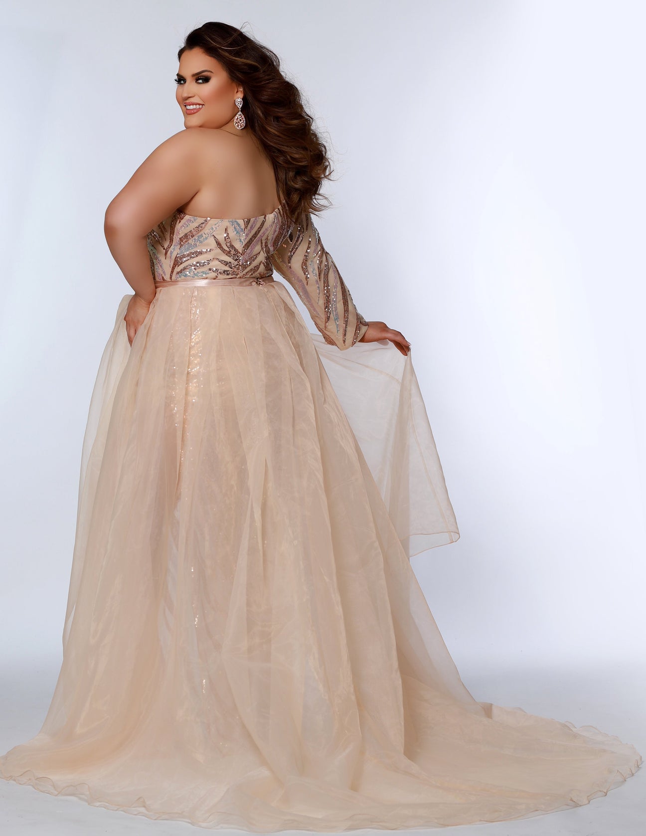 Plus Size Convertible Evening Gown - Johnathan Kayne – Sydney's Closet